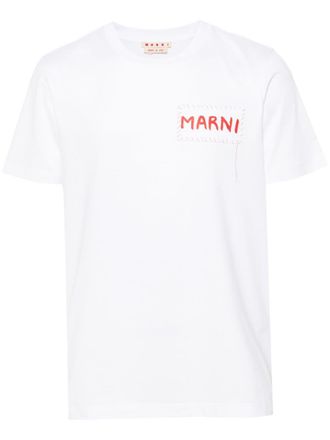 Marni t-shirt à patch Marni - Blanc