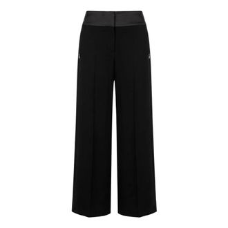 Patrizia Pepe Color-Block Palazzo-Hose - - Trousers - Damen - Schwarzk - M