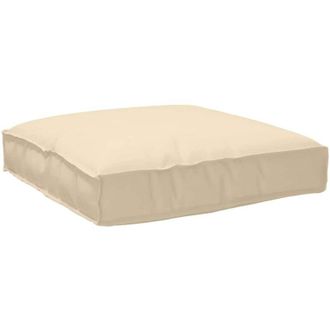 vidaXL Kissen Beige 80 x 80 x 12 cm Oxford-Stoff vidaXL