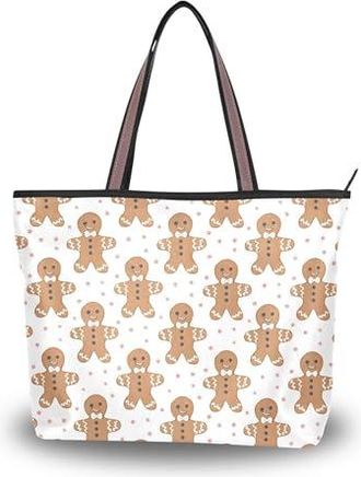 Alaza Grand sac fourre-tout, sac à bandoulière pour femme, sac à main décontracté de grande capacité, sac à main décontracté, arbre de Noël, sac de courses 