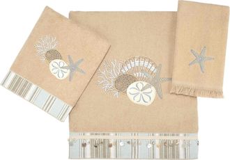 Avanti Linens 3-teiliges Handtuch-Set, weiche und saugf&auml;hige Baumwoll-Handt&uuml;cher (von The Sea Collection, Rattan)