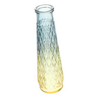 Pretyzoom Elegante Geometrische Reliefglasvase F&uuml;r Blumenarrangement Auf Dem Schreibtisch Moderne Wohnkultur F&uuml;r Das Wohnzimmer Im B&uuml;ro