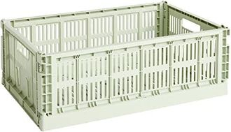 HAY Transportbox Colour Crate L aus recyceltem Polypropylen in der Farbe Mint