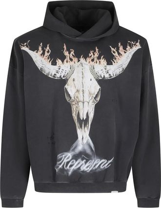 Represent Represent, Homme, Sweatshirts et sweats &agrave; capuche, Noir, Taille: S British Cowboys Sweat &agrave; capuche