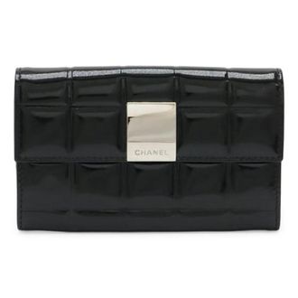 Chanel Pre-owned Patent Leather Coin Purse (Choco Bar) - - Pre-owned - Damen - Schwarzk - ONE SIZE