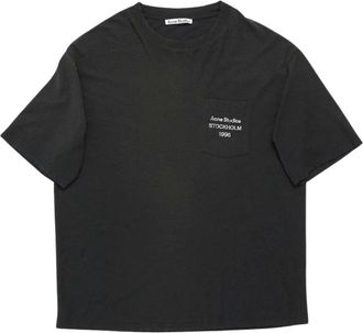 Acne Studios Homme, Tops, Noir, Taille: L Logo Pocket T-Shirt