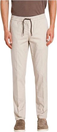 Mason's Homme, Pantalons, Beige, Taille: 4XL New York Sack Chino Jogger