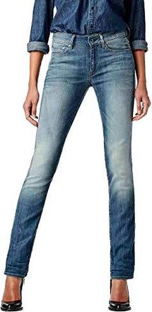 G-Star G-Star Femme Jean 3301 Contour Straight, Bleu (medium aged 60875-7802-071), 26W / 30L