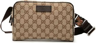 Gucci sac banane en toile GG (2000-2015) - Marron