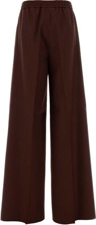 Max Mara Virgin Wool Trousers - Brown