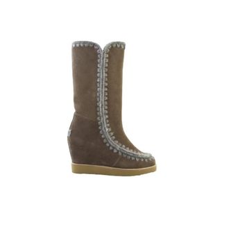 Mou Eskimo French Toe Wedge Tall - - Shoes - Damen - Braun - 40 EU