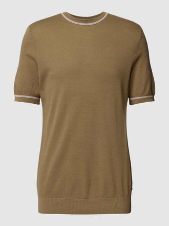 HUGO BOSS T-Shirt mit Kontraststreifen Modell Oricco
