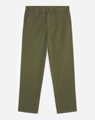 Arket Gerade Geschnittene Chino Aus Baumwolle -Gr&uuml;n