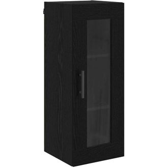 vidaXL Wandschrank Schwarz Eichen-Optik 34,5 x 34 x 90 cm vidaXL