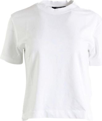 Jacquemus Femme, Tops, Blanc, Taille: 40 FR T-shirt &agrave; col rond
