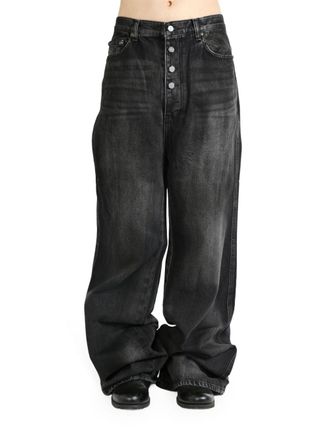 Thug Club distressed wide-leg jeans - Noir