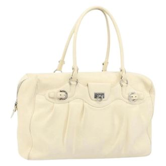 Ferragamo Pre-owned Hand Bag - - Pre-owned - Damen - Wei&szlig; - ONE SIZE