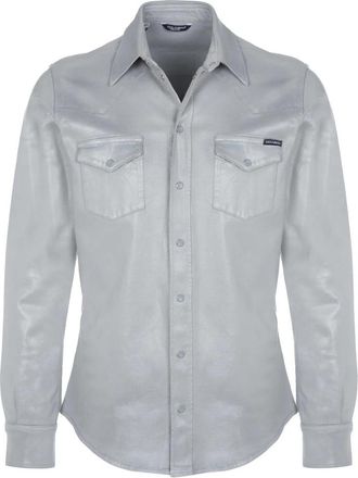 Dolce & Gabbana Herrenhemd Klassischer Stil - - Shirts - Herren - Grau - L