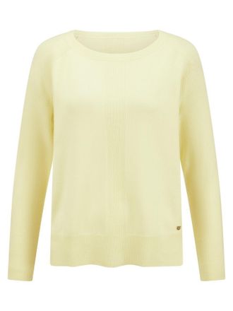 Basler Rundhals-Pullover 1/1-Raglanarm und Kaschmir BASLER gelb