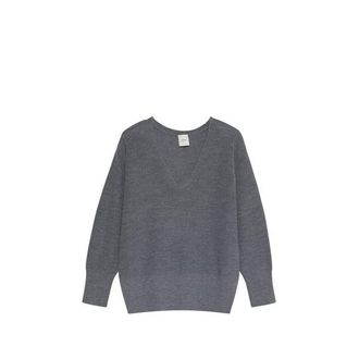 Calvin Klein Pull col V en laine m&eacute;lang&eacute;e