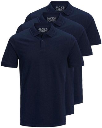 Jack & Jones Poloshirt Basic (3-tlg., 3er Pack) slimfit / figurbetont geschnitten