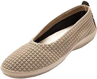 Pediconfort Ballerines Extensibles Extra Larges - Femme - Taille : 39 - Couleur : Beige