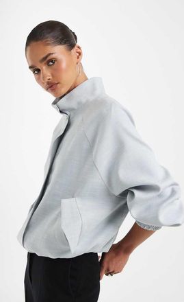 Asos Veste &agrave; col chemin&eacute;e - Lin-Bleu