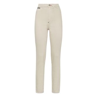 Philipp Plein Femme, Jeans, Beige, Taille: W29 Super High Waist Jegging Iconic