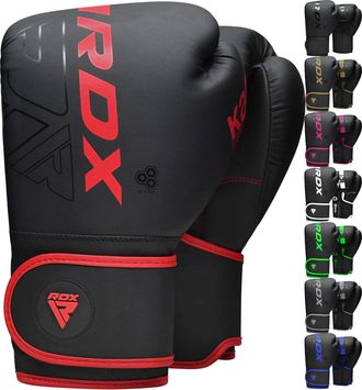 RDX Sports Kinder Boxhandschuhe für Muay Thai Kickboxen Sparring, Maya Hide Leder Kara Junior Boxing Gloves, Sandsack Boxsack Punchinghandschuhe, Kickboxhandschu