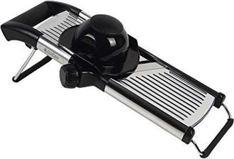 cofan Mandoline Schneidemaschine aus Edelstahl I Ma&szlig;e 41,8 x 16,5 x 6,5 cm | schneidet Dicke bis 6 mm