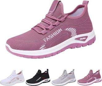 Generic Baskets blanches pour femme - Chaussures de sport respirantes et antid&eacute;rapantes - Chaussures de course l&eacute;g&egrave;res - Chaussures basses &eacute;l&eacute;gantes - Chaussu