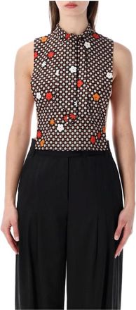 Maison Margiela Femme, Tops, Multicolore, Taille: 40 FR Top Flower