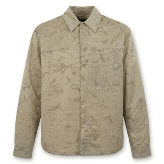 Herno Homme, Chemises, Vert, Taille: XL Laminar Shacket in Water Jacquard