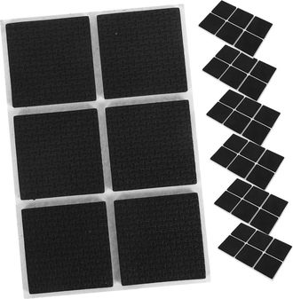 Angoily 72 Stück Möbelgleiter Pads Selbstklebend Quadratisch rutschfeste Möbelstopper Bodenschoner Für Stuhl Tisch Sofa Schutz Hartböden Ohne Werkzeug Leise