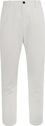 Bomboogie Homme, Pantalons, Blanc, Taille: W30 Pantalon coupe slim en lin m&eacute;lang&eacute;