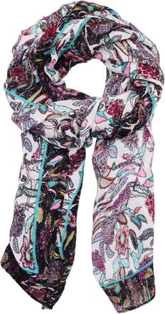 Desigual Boho Rectangle Scarf White