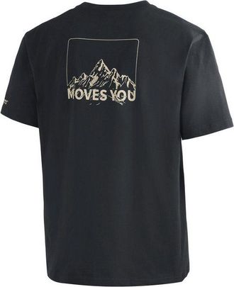 Maier Sports T-Shirt MS FAV Tee Print Unisex kurzarm Shirt mit R&uuml;ckenprint, loose fit