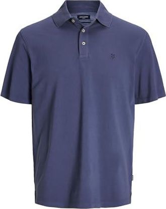 Jack & Jones JPRBLUWILLIAM Wash SS Polo, Bleu Marine., XL