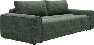 Vente-Unique 4-Sitzer-Schlafsofa aus texturiertem Stoff - Gr&uuml;n - MINTURNO