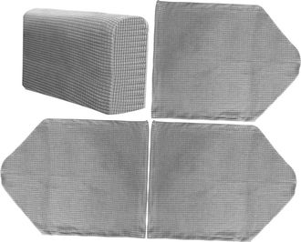 Lurrose 2 Paare Elastische Sofaarmlehnen bez&uuml;ge aus Weichem Stretch Fleece Passend rutschfest Installieren Sch&uuml;tzende Armlehnen abdeckungen f&uuml;r Sofa und B&uuml;ros