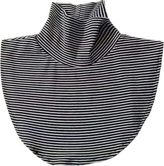 Generic Chemisier en coton grande taille &eacute;charpe chaude pour homme et femme avec col pour femme, gris fonc&eacute;, Taille unique