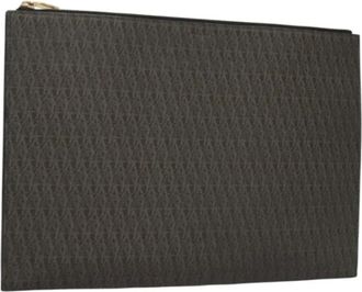 Saint Laurent Pre-owned Cuir pochettes-minaudieres - Femme - Pre-owned - Brun - Taille: ONE Size