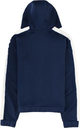 Casablanca Polyamide-Cotton Blend Zip Hoodie - Blue