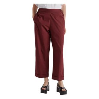 Meimeij Femme, Pantalons, Rouge, Taille: 42 FR Pantalon coupe droite avec poches