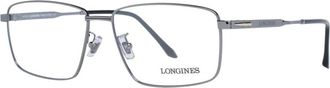 Longines Longines, Homme, Accessoires, Gris, Taille: ONE Size Montures Optiques Rectangulaires Gunmetal