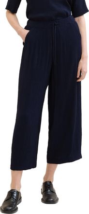 Tom Tailor Damen Culotte Crinkle Hose, sky captain blue, 44/28