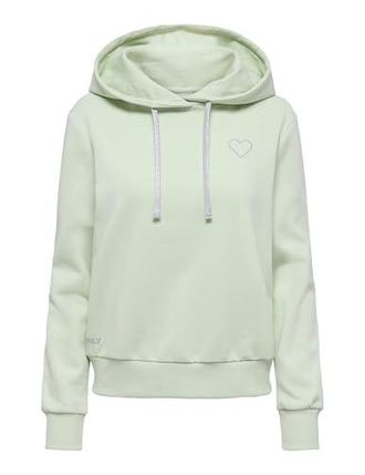 Only Onlnoli L/S Heart Hood SWT Noos, Green Lily, XL