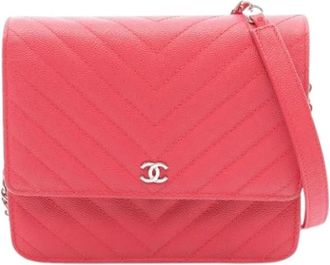 Chanel Sac bandouli&egrave;re Pre-owned Chevron (V Stitch) - Femme - Pre-owned - Rouge - Taille: ONE Size