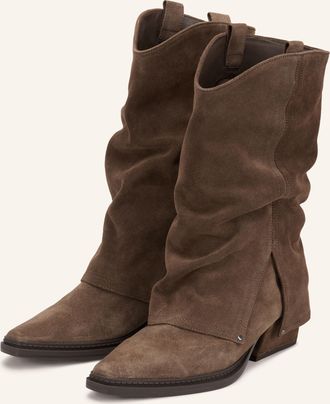 Unisa Cowboy Boots Guria Mit Nieten beige