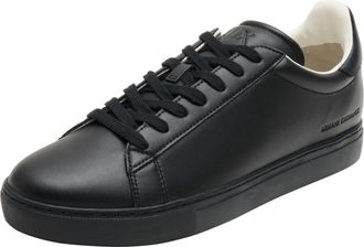 A|X Armani Exchange Herren Paris Embossed Side Logo Sneaker, Black+Black RTL, 46 EU